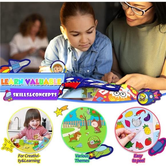 Accessories | 1 Sticker Books For Kids 24educational Learning Sticker ...